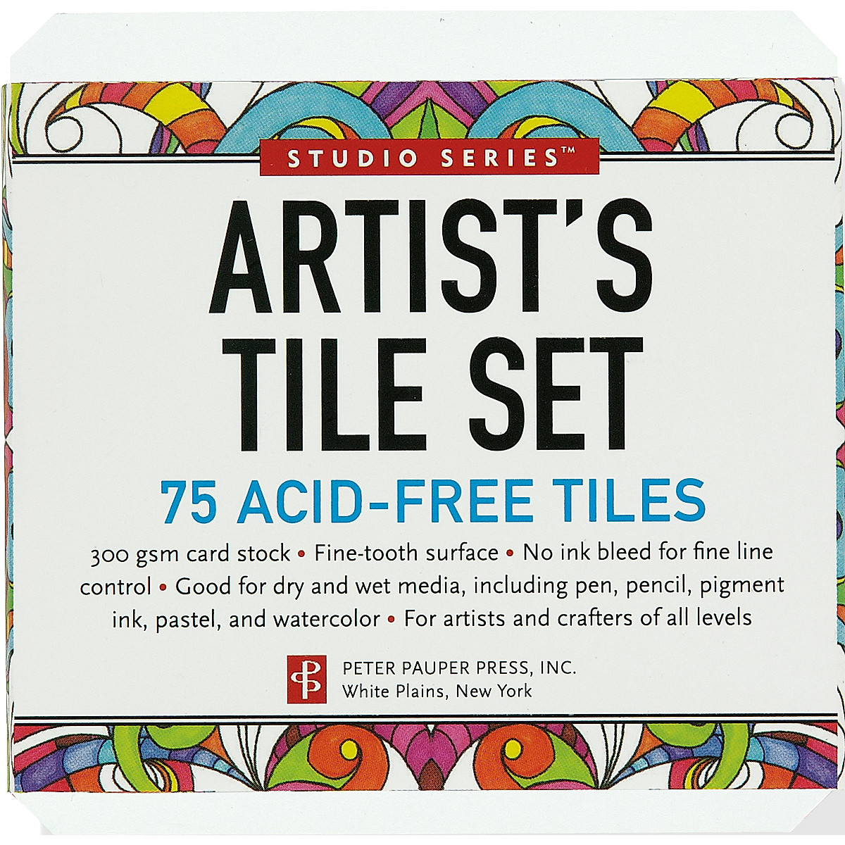 Studio Series Artist's Tiles: White (75 pack)