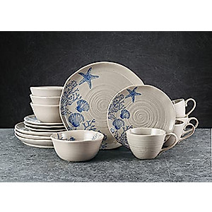 Pfaltzgraff Southport 16 Piece Dinnerware Set, Service For 4, Cream