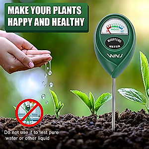 2 Pack Soil Moisture Meter, Plant Water Monitor, Lawn Moisture Meter，Soil Hygrometer Sensor for Gardening, Farming, Indoor and Outdoor Plants
