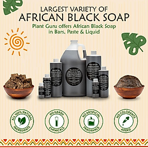 African Black Soap Liquid 32 oz. 100% Raw Pure Natural From Ghana. Acne Treatment, Aids Against Eczema & Psoriasis, Dry Skin, Scars and Dark Spots. Great For Pimples, Blackhead, Face & Body Wash