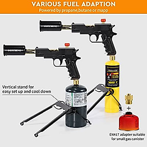 Cooking Torch - Kitchen Propane Torch Lighter - 700,000 BTU Culinary Blow torch - Charcoal Starter Grill Torch Fire Gun with Safety Lock and Starter Trigger for Sous Vide, Searing Steak,BBQ and Baking
