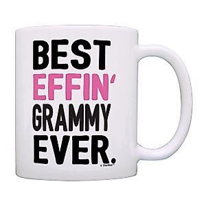 ThisWear Grammy Gifts Grandma Best Effin Grammy Ever Grandma Gift 11oz Ceramic Coffee Mug Grammy