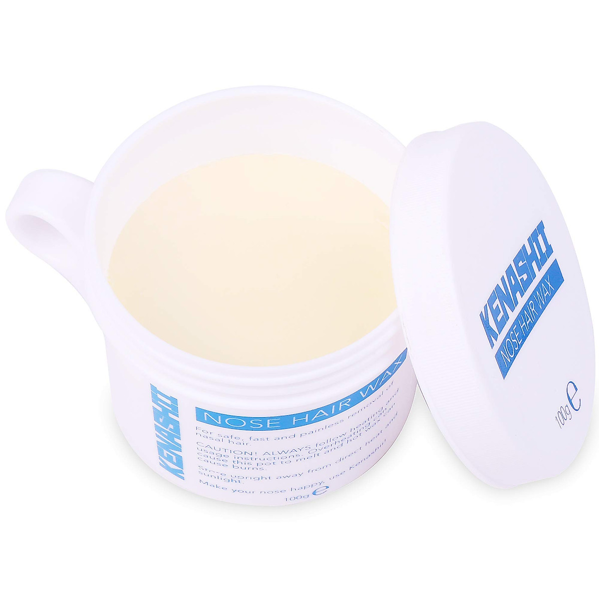 Nose Waxing Wax from Kenashii, 100g / 3.5 oz of Hypoallergenic Wax for Nasal Hair Removal, Specially Formulated to Never Get Brittle or Snap Off in Your Nose, Wipes and Applicators Sold Separately