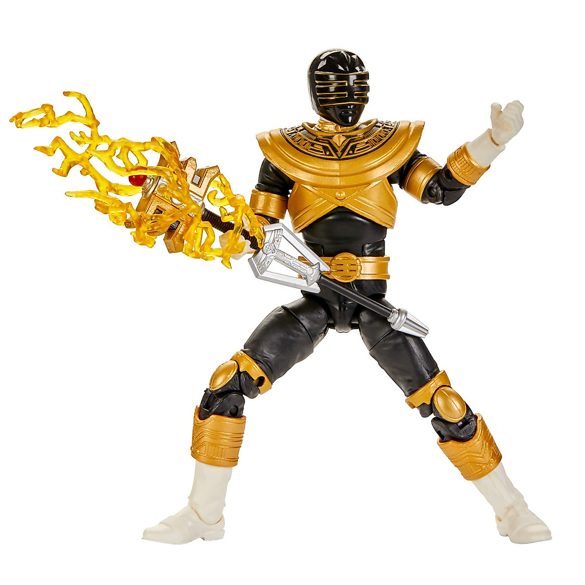 Power Rangers Lightning Collection Zeo Gold Ranger 6-Inch Premium Collectible Action Figure Toy with Accessories