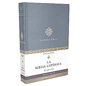 Biblia Católica, Edición para Notas, Tapa dura/tela, Azul, Comfort Print (Spanish Edition)