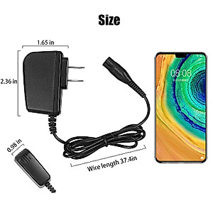 15V Shaver Charger Cord Fit for Philips Norelco HQ8505 7000 5000 3000 9000 Series mg7750 mg7790 Electric Shaver Razor,Aquatec,Arcitec,Multigroom Beard Trimmer Adapter Power Supply Charging Cord