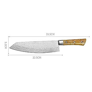 Tycos Chef Knife - Pro Damascus Pattern Kitchen Knife 8 Inch Chef's Knives Stainless Steel Sharp Paring Knife with Ergonomic Handle