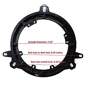 Aftermarket 6" to 6.75" Speaker Adapter Bracket (Pair) 82-8148 for Lexus Toyota Scion Comparable to Metra