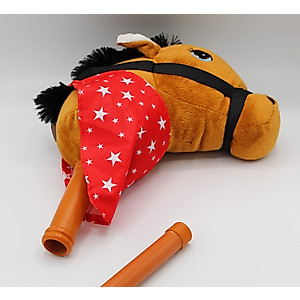 PonyLand Brown Horse Stick with Sound