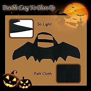 LUZGAT Dog Halloween Costumes Bat Wings for Small Large Dogs Cats Cosplay Funny Boy Accessories Party Clothes 17"x8"