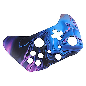 eXtremeRate Origin of Chaos Patterned Front Housing Shell Case, Soft Touch Faceplate Cover Replacement Kit for Xbox One S & One X Controller (Model 1708) - Controller NOT Included