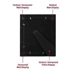 Isaac Jacobs Velvet Picture Frame with Metallic Gold Double Border, Photo Frame, Horizontal & Vertical, Made for Tabletop & Wall Display, for Home and Office (8x10, Red)