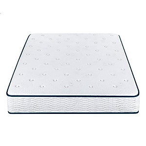 Olee Sleep 9 Inch Skyline Tight Top Innerspring Hybrid Mattress, Gel Memory Foam, Mattress in a Box, CertiPUR-US Certified, Full