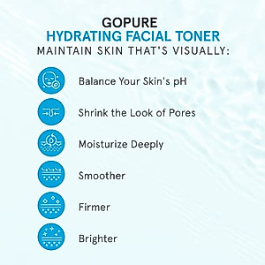 goPure Hydrating Facial Toner - Plump and Nourish The Look of Skin, 4 fl. oz.