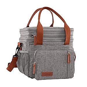 Asani Insulated Lunch Bag for Women Men Large Lunch Box Leak-proof Soft Cooler Tote Bag