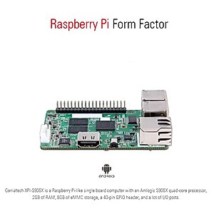 Geniatech DIY 4K Single Board, Card-Sized High Performance Board Moudle, Android 9.0 Quad-core Cortex-A55 2GB+8GB WiFi Bluetooth, for The Field of Teaching,Research, Industrial Computer