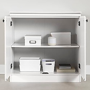 South Shore Morgan 2-Door Storage Cabinet, Pure White