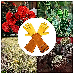 Gardening Gloves for Men & Women, Rose Pruning Gloves, Adjustable Cuff - Gardening Gloves, Garden Gifts & Tools for Gardener (XL)