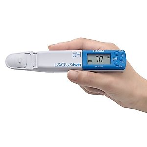 HORIBA LAQUAtwin pH-11 Pocket pH Meter Small Sample Amount min. 0.1mL for Soil, hydroponic, lab, Water, Aquarium, Food, Wine, Beer, Chemical
