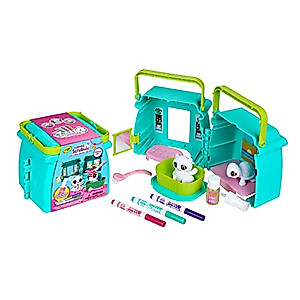 Crayola Scribble Scrubbie Pets Scented Spa, Animal Toy Playset, Includes Washable & Scented Markers, Gifts for Girls & Boys, Ages 3+