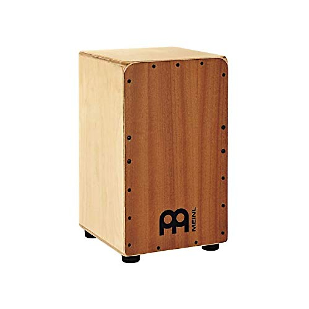 Meinl Cajon Box Drum with Internal Strings for Snare Effect - NOT MADE IN CHINA - Mahogany Frontplate / Baltic Birch Body, Woodcraft Professional, 2-YEAR WARRANTY(WCP100MH)