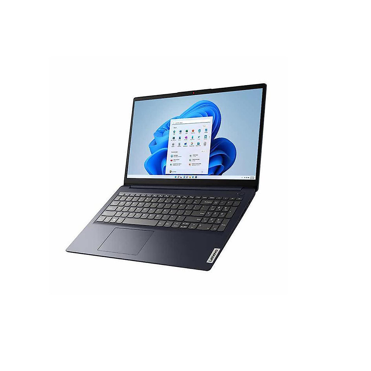 Lenovo IdeaPad 1 15.6" FHD Laptop, Intel Pentium Silver N6000 Processor, 4GB RAM, 128GB eMMC Flash Memory, 720P HD Webcam, Dolby Audio, 1 Year Office, Blue, Win 11, 32GB Hotface USB Card
