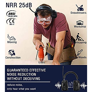 PROHEAR 033 Upgraded Bluetooth Hearing Protection Headphones - Black GEP01 Gel Ear Pads (Upgraded) for 3M PELTOR Headsets