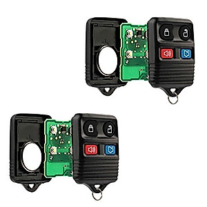 Car Key Fob Keyless Entry Remote fits Ford, Lincoln, Mercury, Mazda (CWTWB1U331 GQ43VT11T CWTWB1U345 4-btn, Set of 2)