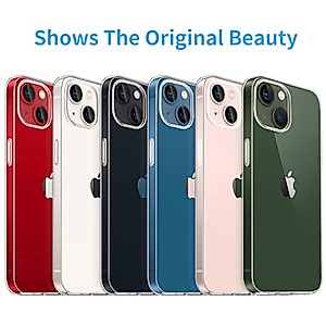 JJGoo Compatible with iPhone 13 Mini Case Clear Soft Transparent Shockproof Protective Slim Thin Bumper Phone Cover for iPhone 13 Mini - 5.4 inch