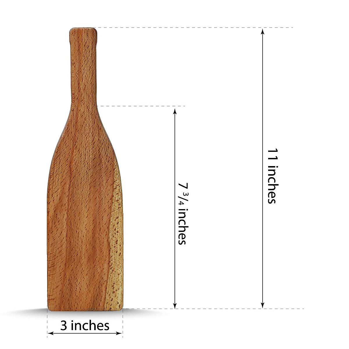 WOODLA Individual Charcuterie Cheese Serving Boards Set of 6 Pcs, Mini Wood Cutting Board with Handle, 11x3 Inches