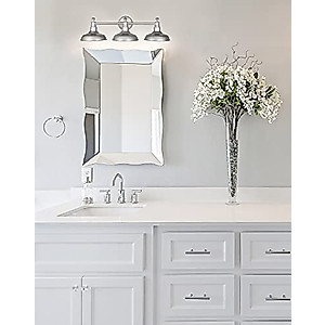 Design House 520312 Kimball Industrial Farmhouse 3-Light Indoor Bathroom Vanity Light with Metal Shades for Over the Mirror, Galvanized Paint