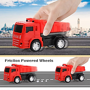 3 otters 12PCS Pull Back Cars, Construction Vehicle Toys for Easter Eggs Hunt, Easter Basket Stuffers Fillers, Easter Kids Party Favor, Easter Classroom Prize Supplies