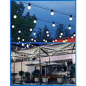 JandCase G40 Light Bulbs Replacement, Low Watt Light Bulbs, 15 Watt Light Bulbs Equivalent E26 Base, Non-dim, 1W 6000K LED Small Light Bulbs for Bathroom Vanity Porch Outdoor String Light Bulbs,6 Pack