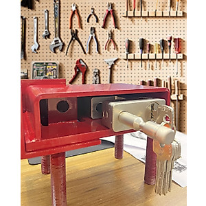 Autoholic Shipping Container Lock Box Bolt On Heavy Duty Shipping Container Accessories with Padlock & 5 Keys