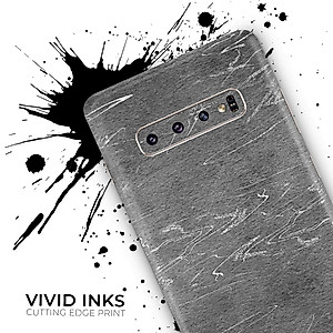 DesignSkinz Dark Silver Marble Swirl V8 Protective Vinyl Decal Wrap Skin Cover Compatible with The Samsung Galaxy S20 (Screen Trim & Back Glass Skin)