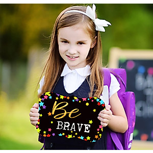 PETCEE Classroom Decoration Banner Confetti Motivational Porch Sign Back to School Positive Sayings Accents Cutouts for Student Teacher School Classroom Bulletin Board Office Home Nursery Decor