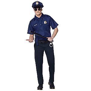 Spirit Halloween Adult Cop Costume Kit - Plus Multicolored