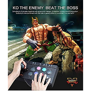 PXN 0082 Arcade Fight Stick Street Fighter Arcade Joystick for PC/PS4/PS3/XBOX S/X Nintendo Switch/PC Windows Game Rocker