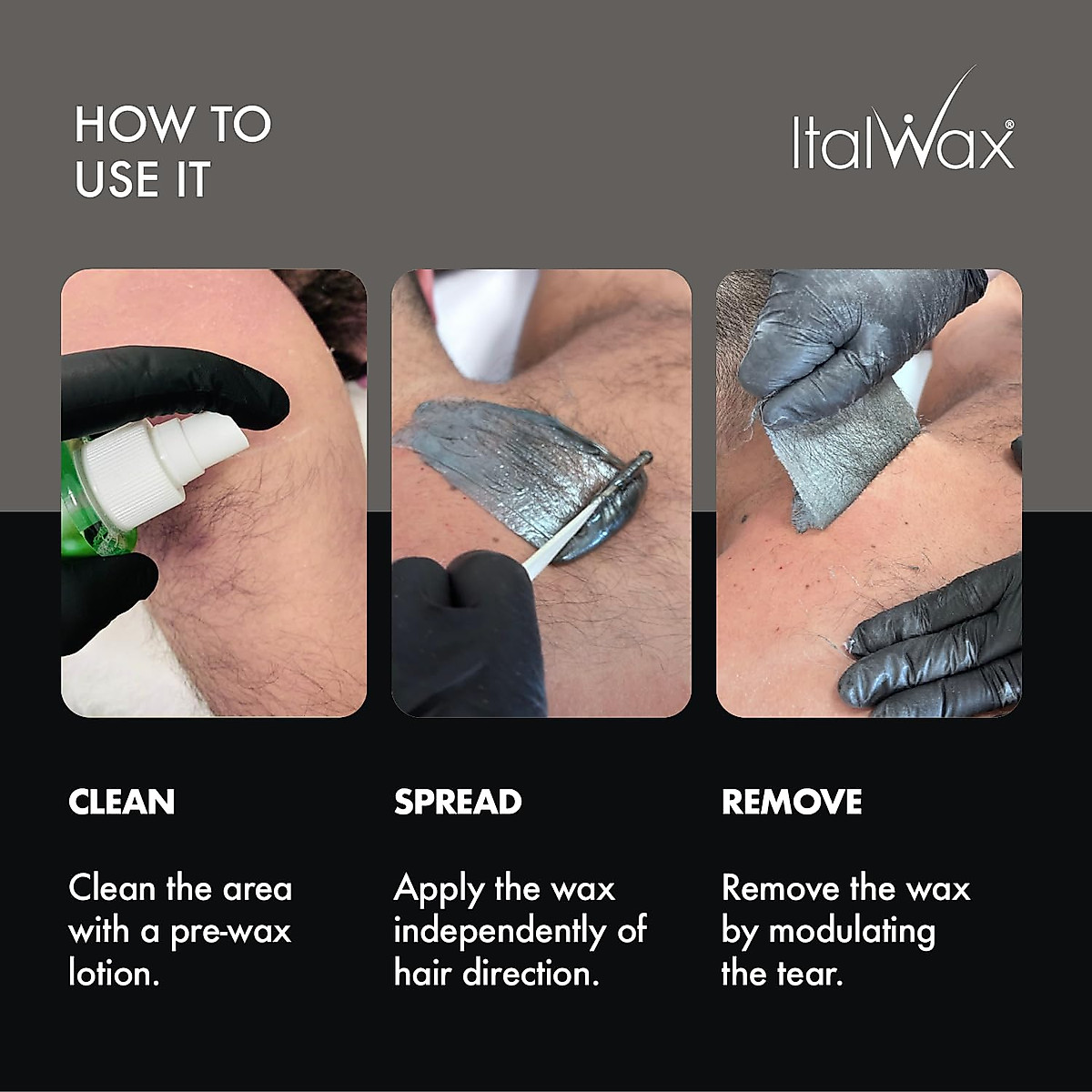 Italwax Pour Homme - 1kg / 2.2lb - Hard wax beads for hair removal - Special for man - Natural formulation - Easily removes coarse hairs - Ideal for barber shops