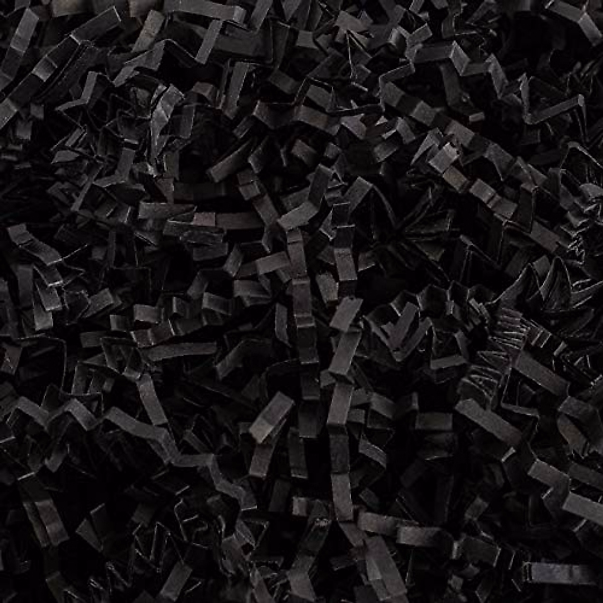 MagicWater Supply Crinkle Cut Paper Shred Filler (2 LB) for Gift Wrapping & Basket Filling - Black