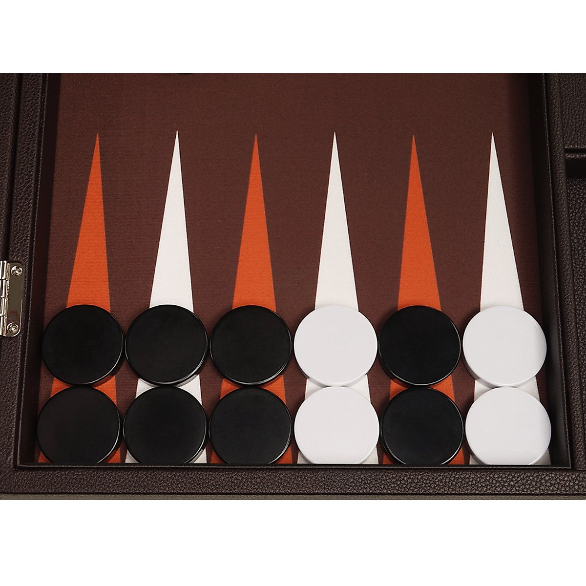 19-inch Premium Backgammon Set - Dark Brown Board