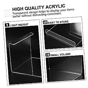 ULTECHNOVO 1pc Pot Display Rack Acrylic Display Shelf Retail Shop Display Stand Cooking Pot Organizer Induction Cooker Holder Frying Pan Display Rack Storage Rack for Cooking Pot Acrylic Wok