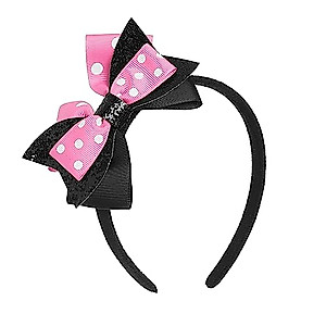 IBTOM CASTLE Baby Girls Cake Smash 1st Birthday Outfit Set Romper Bodysuit Dress+Polka Dots Tutu Skirt+ Ears Headband+Barefoot Sandals Foot Bands for Newborns Infants Photograph Pink-1st 1T