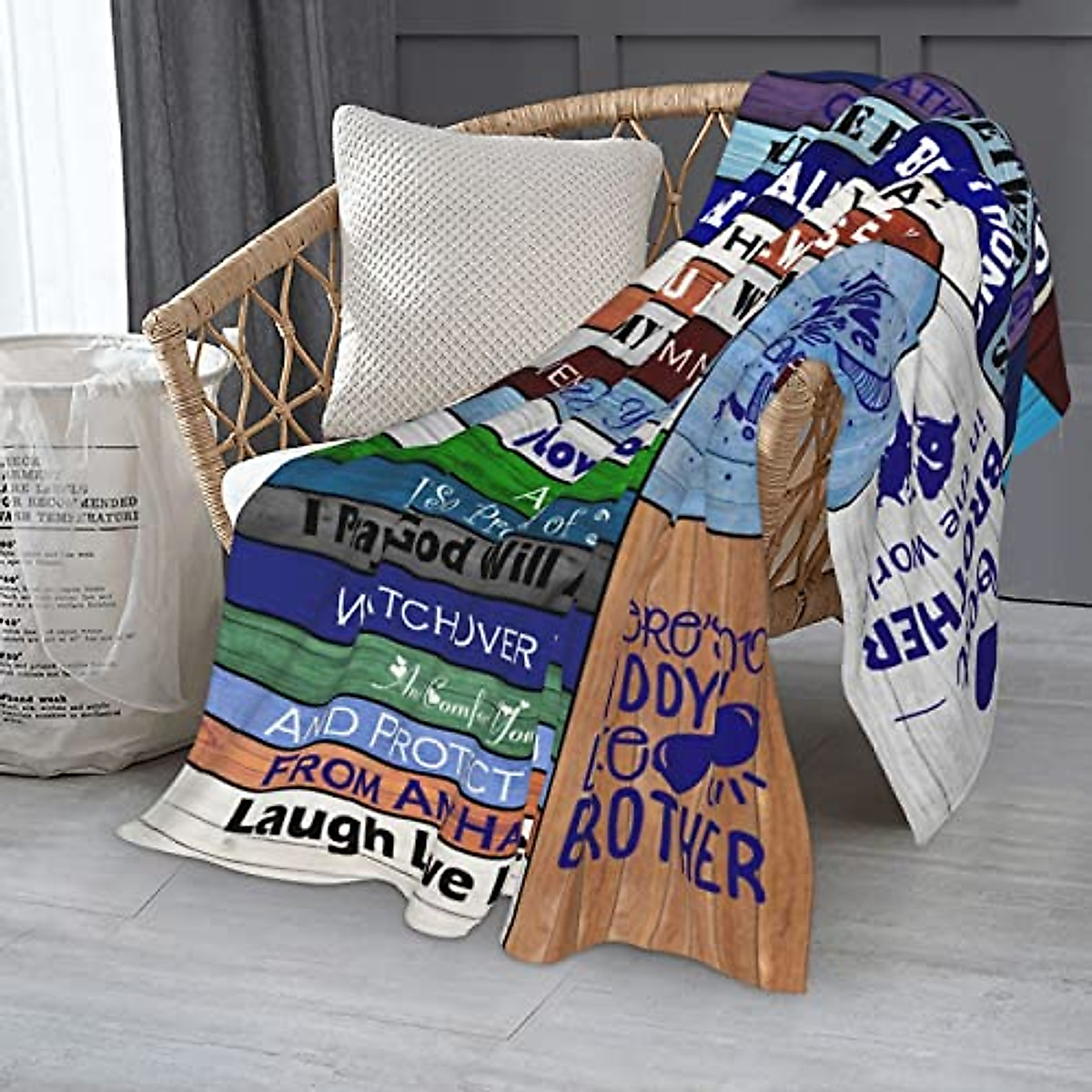 Big Brother Gift | Birthday Gifts for Brother | Gift for Adult Brother Blanket | Brother Gifts from Sister | Graduation Gifts Throw Blankets 60"x 50" (To My Brotaher, 60" X 50" Brother Blankets)