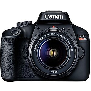EOS Rebel T100 (EOS 4000D) DSLR Camera w/ 18-55mm DC III Zoom Lens with Pixibytes Basic Bundle (Renewed)
