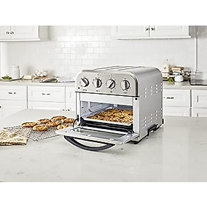 Cuisinart TOA-28 Compact Convection Toaster Oven Airfryer, 12.5" x 15.5" x 11.5", Stainless Steel