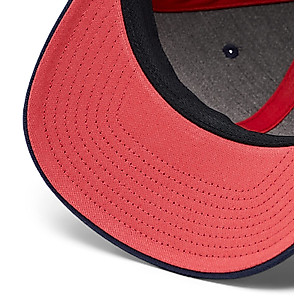 Columbia Men's PFG Fish Flag Snapback Ball Cap, Collegiate Navy, Sunset Red, One Size