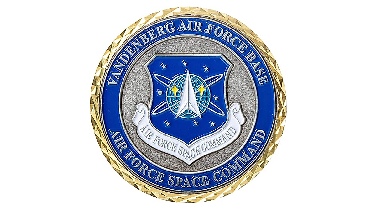 USAF Vandenberg AFB Space Command Challenge Coin