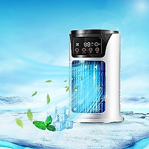 Portable A𝐢r Conditioners, Evaporative A𝐢r Cooler 3 Speeds,USB Personal Evaporative A𝐢r Cooler, Portable Humidifier F𝐚n for Bedroom Kitchen Office Desk Camping #D