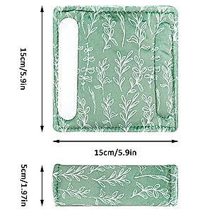 HNHUAMING Baby Car Seat Strap Covers Shoulder Pads for Baby Kid, Green Baby Car Seat Head and Body Support,2-in-1 Reversible CarSeat Insert,Soft Cushion for Stroller, Swing, Bouncer,Green Sage